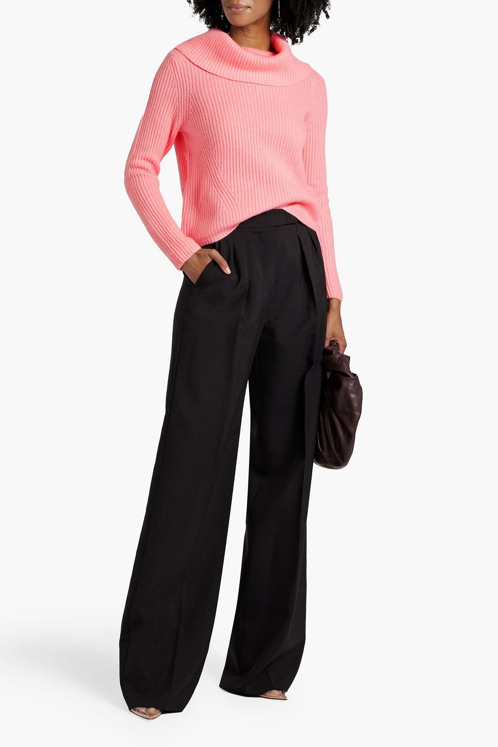 ARCH4 Sian Ribbed Cashmere Turtleneck Sweater – Luxurious Winter ...