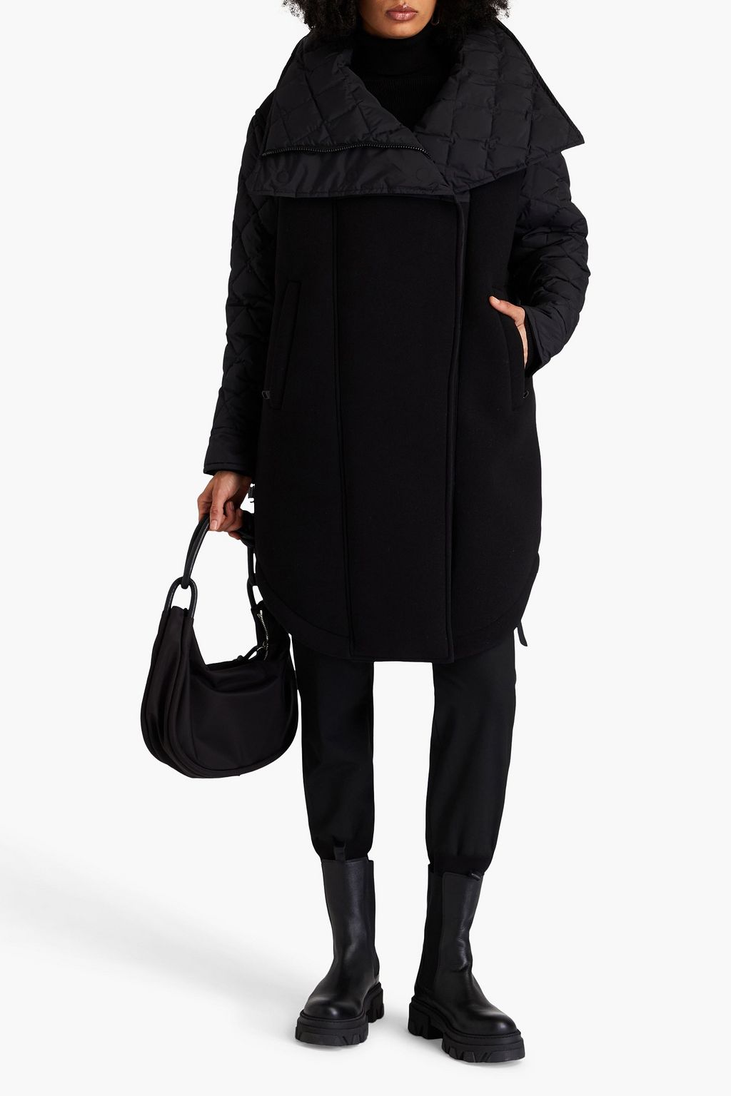 Goldbergh Shea Quilted Shell and Neoprene Down Coat – Stylish Winter ...